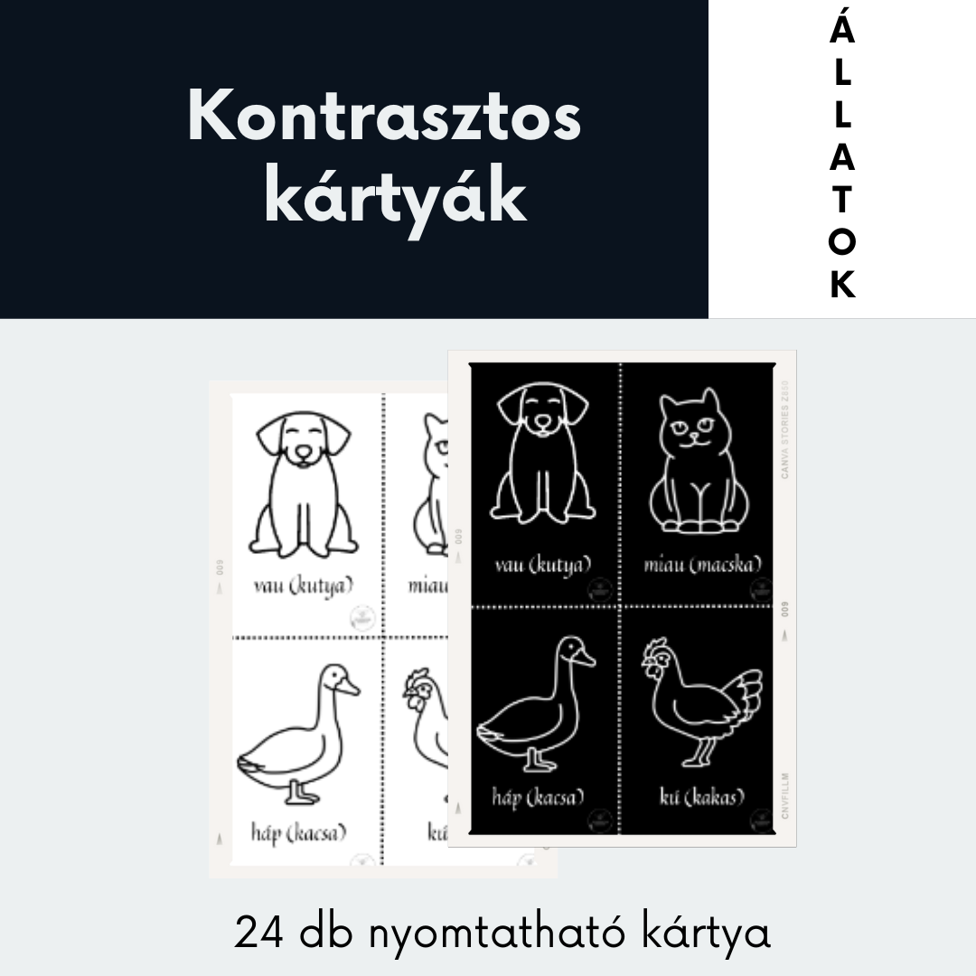 Kontrasztos kártyák – Fejlődjünk együtt!
